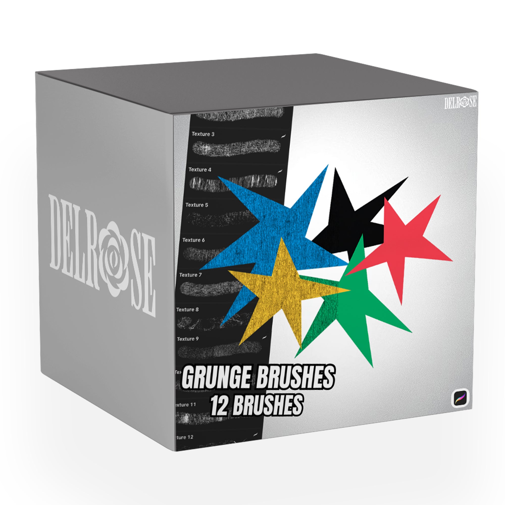 Procreate Brush Pack – 12 Grunge Brushes – DELROSE